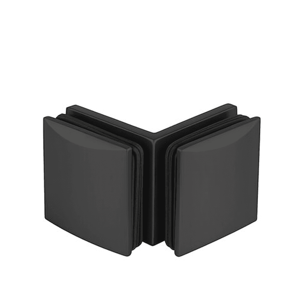 Shower Room Brass 90° Glass to Glass Square Clamps SGH-SD182